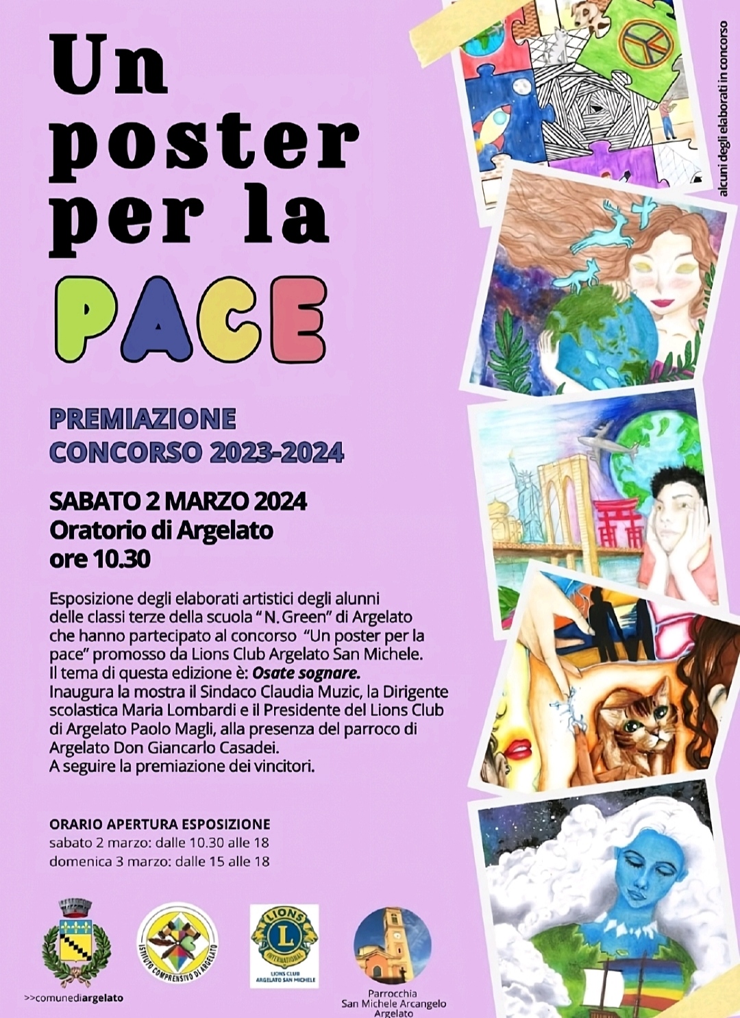 Un poster per la Pace - Notizie - Istituto Comprensivo - Argelato (BO)
